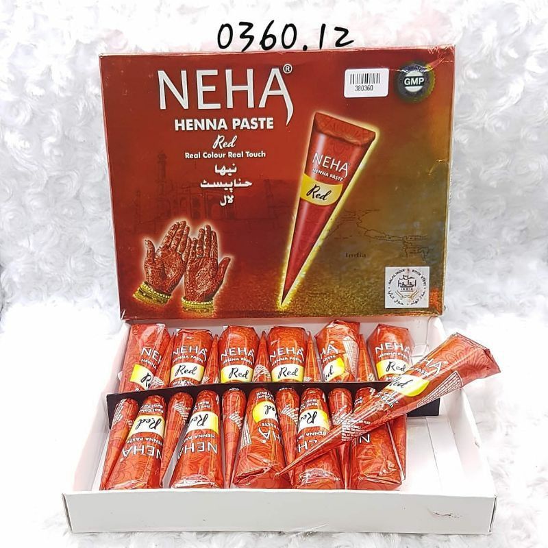 Jual Henna Cone Pacar Kuku Halal Hena Tangan Henna Paste Hena Neha Instan | Shopee Indonesia