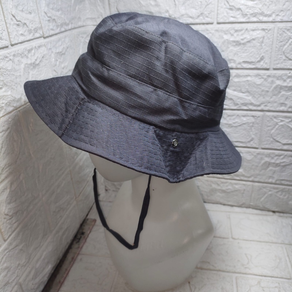 Jual Topi rimba polos Topi Bucket cewek cowok TOPI RIMBA RIPSTOK ...