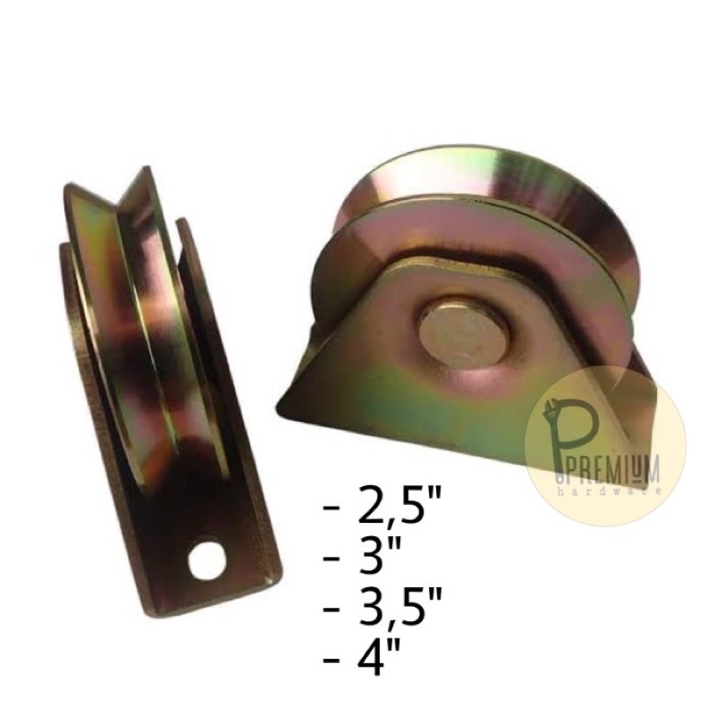 Jual RODA 2,5" / 3" / 3,5" / 4" PAGAR RODA BESI RODA REL RODA AS PAGAR ...