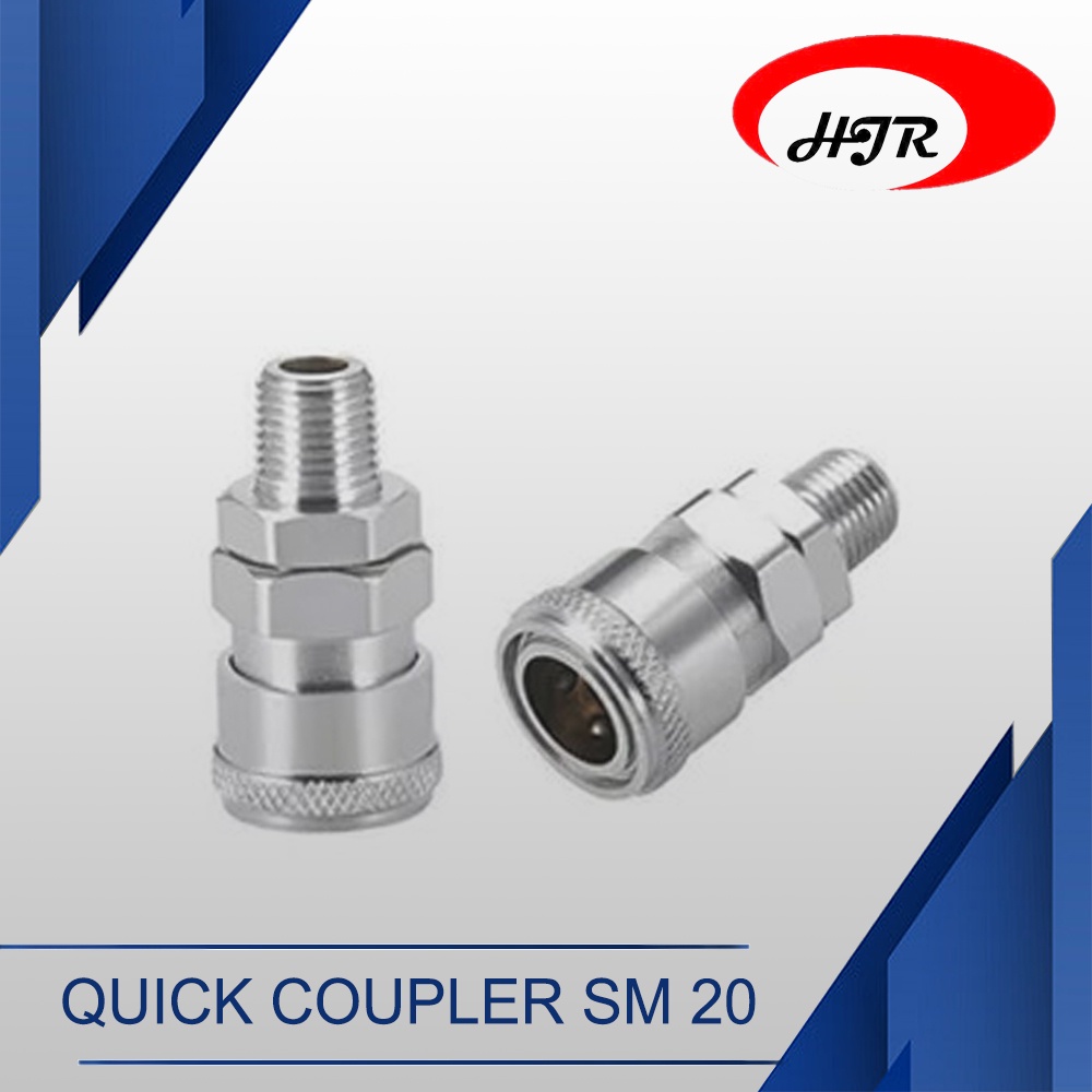 Jual HJR Quick Coupler SM 20 Sambungan Angin Connector Drat Male 1/4 ...