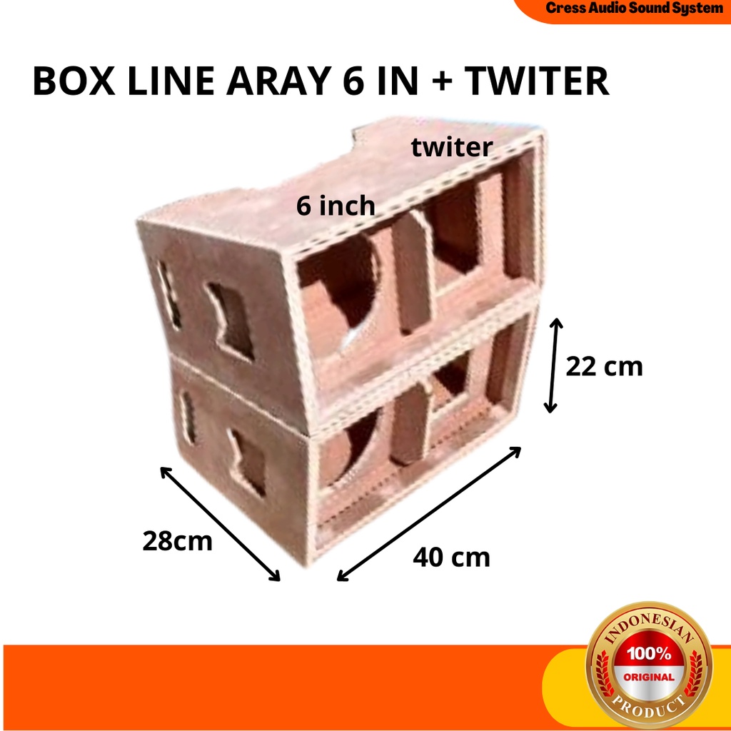 Jual Box Speaker Line Aray 6 Inch Singgle Twiter Triplek | Shopee Indonesia