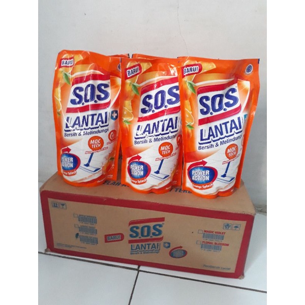 Jual SOS Pembersih Lantai Orange Splash 750ml | Shopee Indonesia