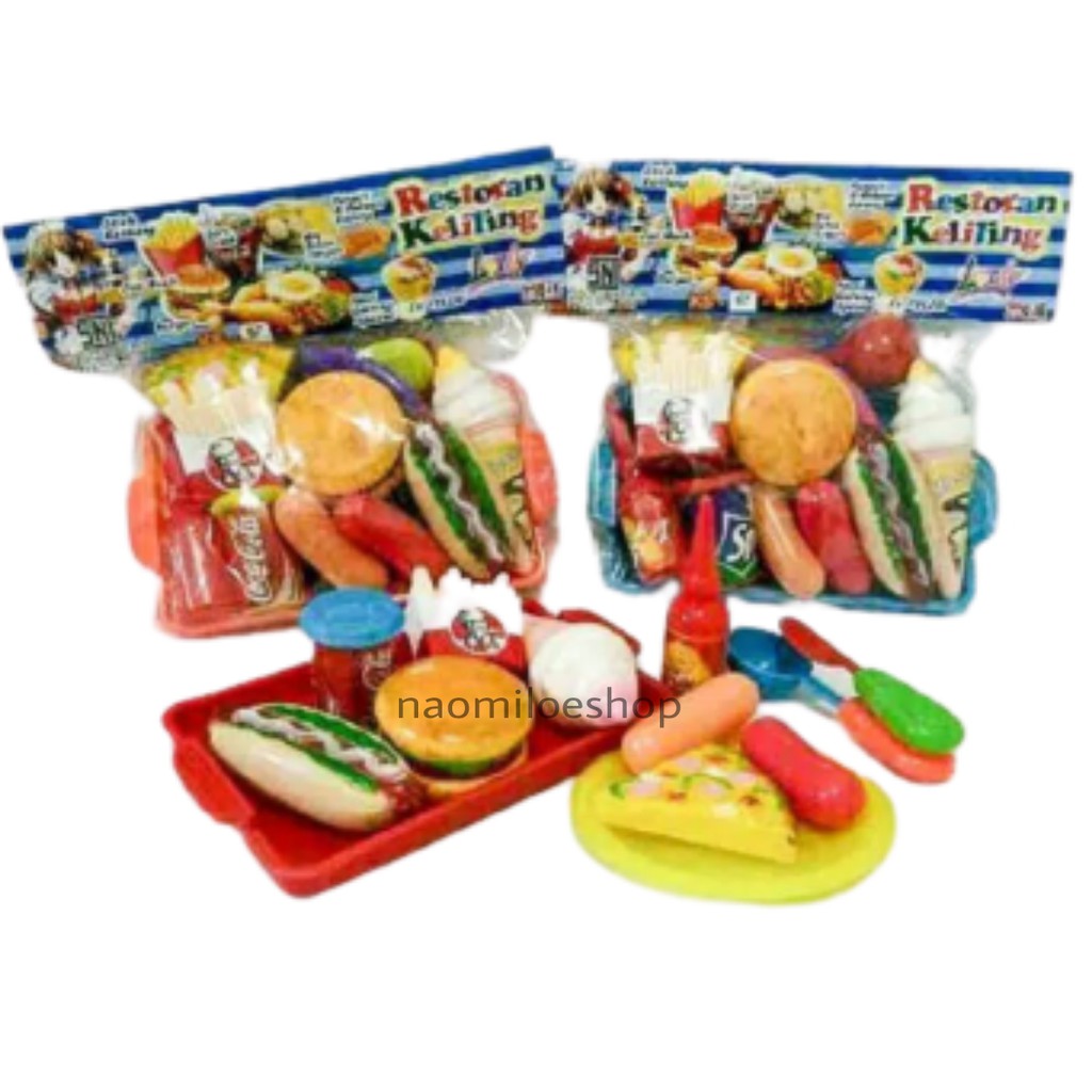 Jual Mainan burger mainan ice cream KS67 Junk Food mainan masak masakan ...