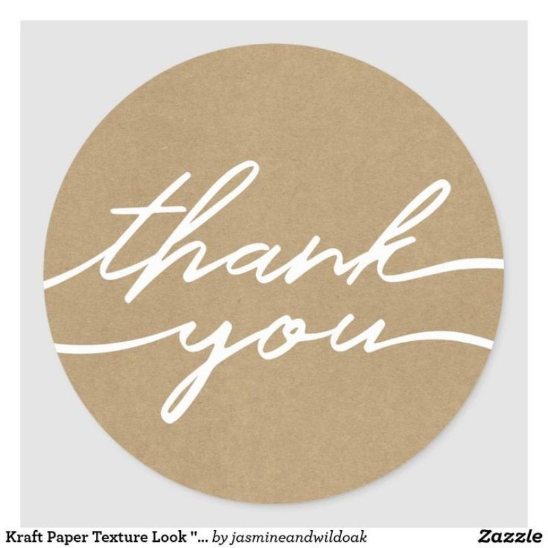 Jual 150 PCS Sticker Label Makanan | Sticker Thank You 1 Pack | Terima ...