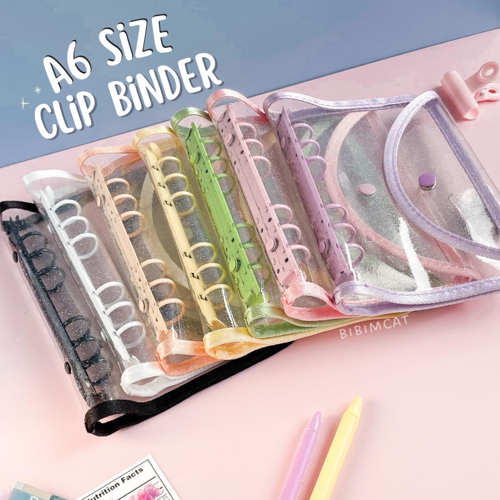 Jual (A6 Size) Binder Keuangan Clip / File Organizer Financial Binder ...