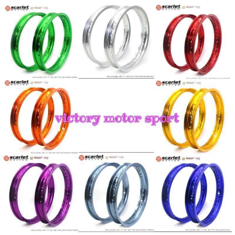Jual velg jari2 scarlet racing 140 160 185 ring 17 | Shopee Indonesia