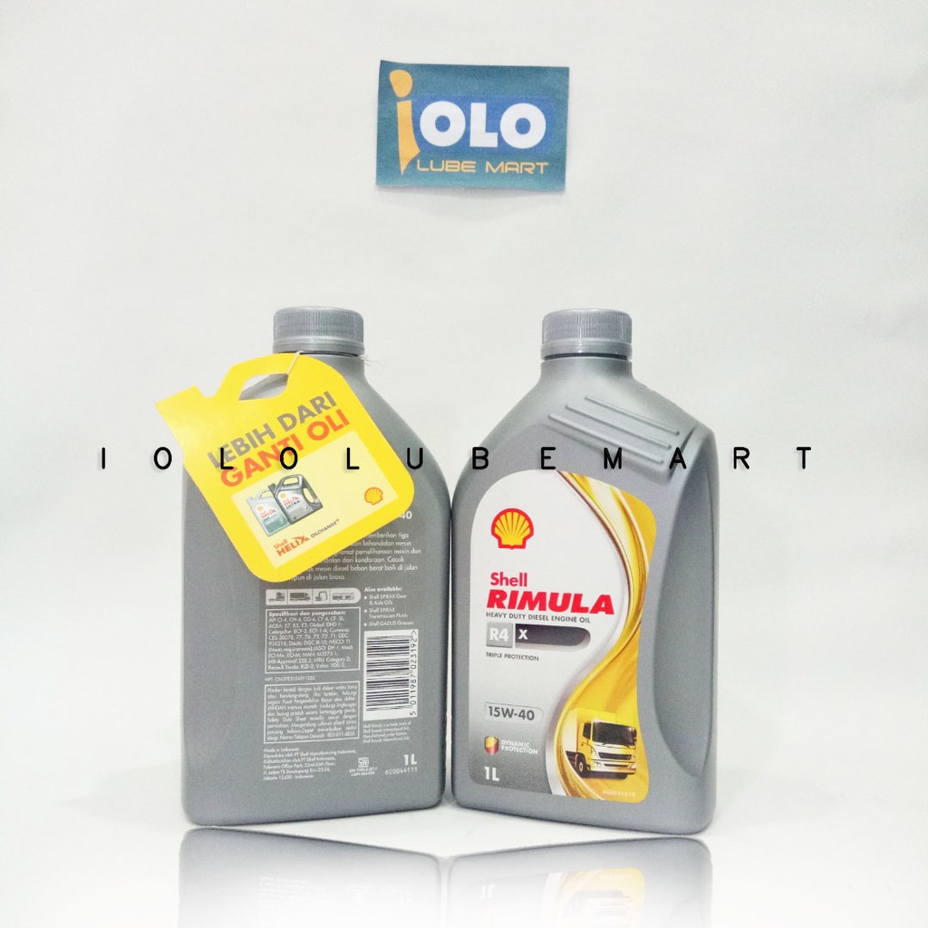 Jual SHELL RIMULA R4 X 15W-40 1 LITER | Shopee Indonesia