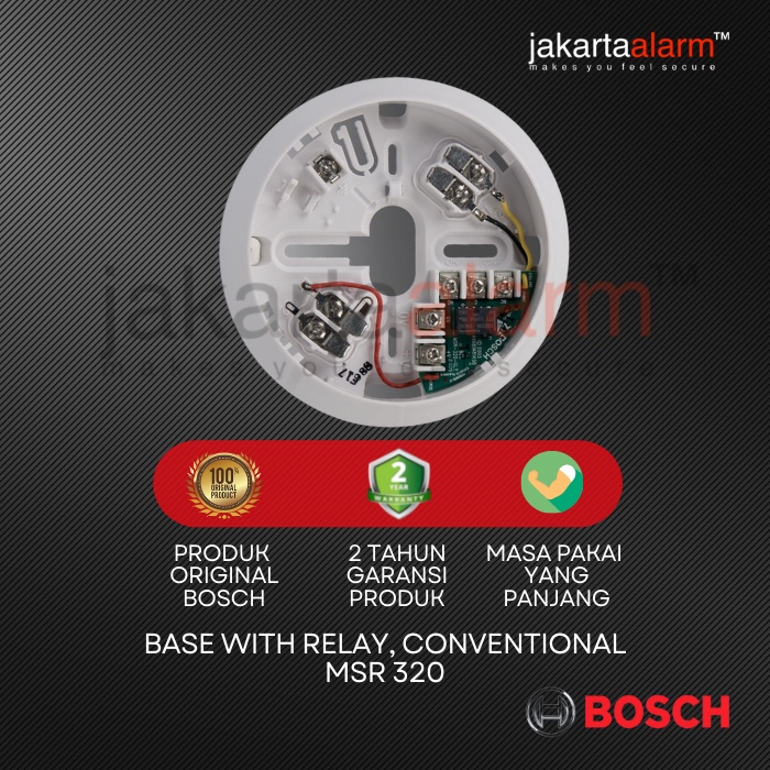 Jual Intrusion Alarm Relay Base Konvensional MSR 320 BOSCH Base Detektor Anti Kebakaran | Shopee ...