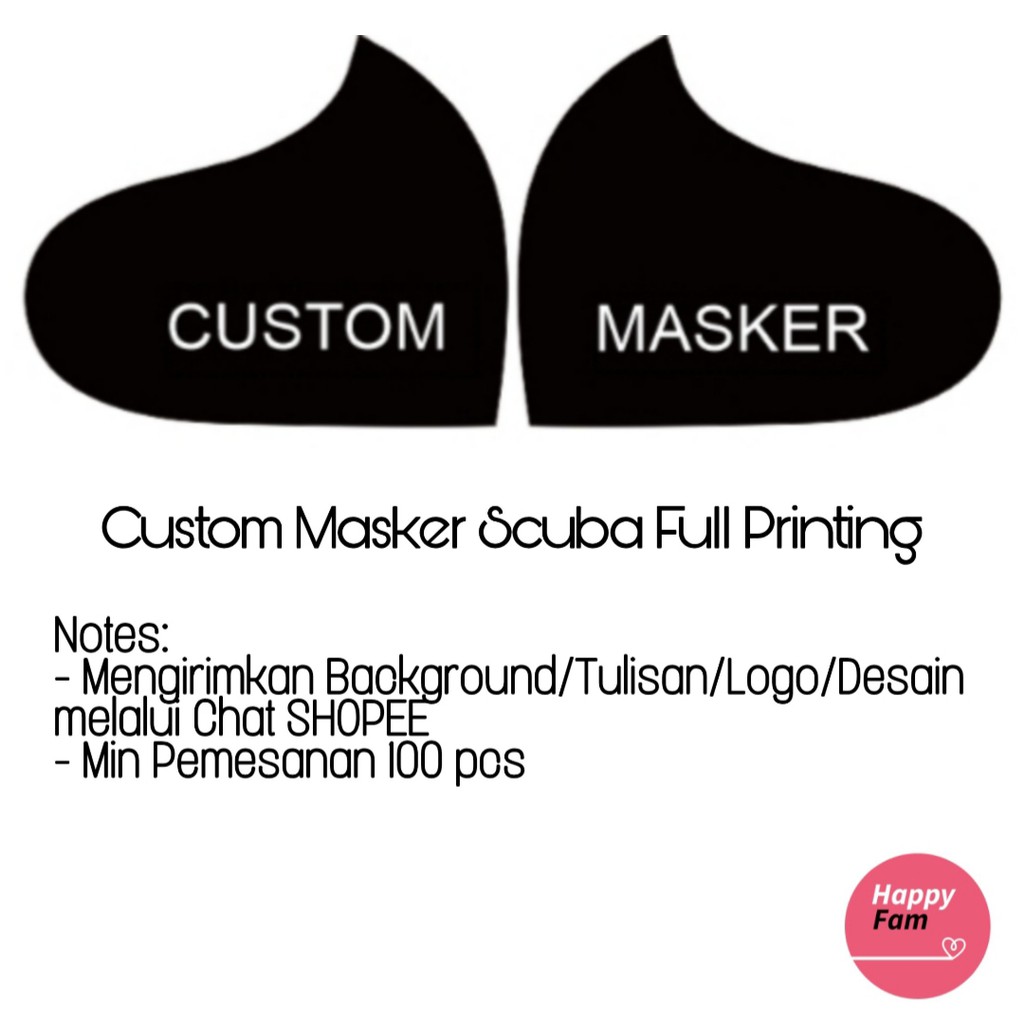 Jual CUSTOM MASKER SCUBA FULL PRINTING (BACKGROUND/TULISAN/LOGO/DESAIN ...