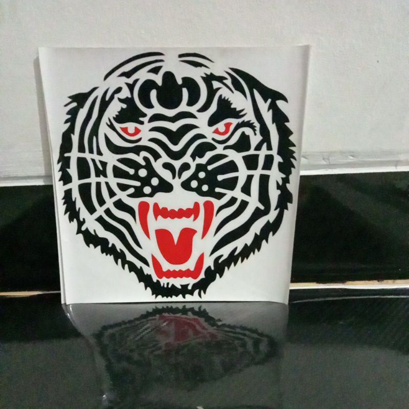 Jual STIKER MOTOR/ MOBIL STICKER CUTTING KEPALA MACAN BUAT VISOR NMAX ...