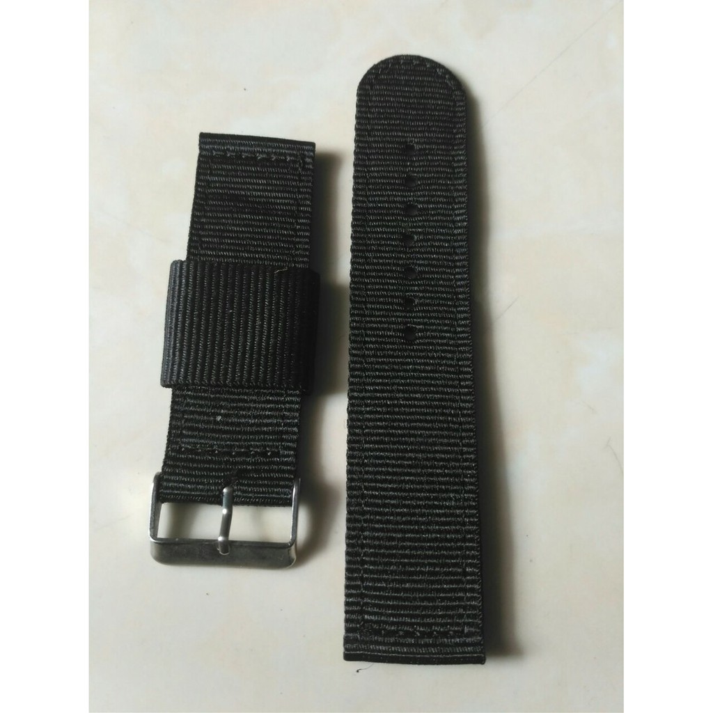Jual Tali atau Strap Canvas Hitam Bagus Halus Diameter 24mm atau ukuran ...