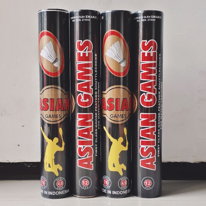 Jual Shuttlecock ASIAN GAMES HITAM SPEED 77 78 kok cock Bola ...