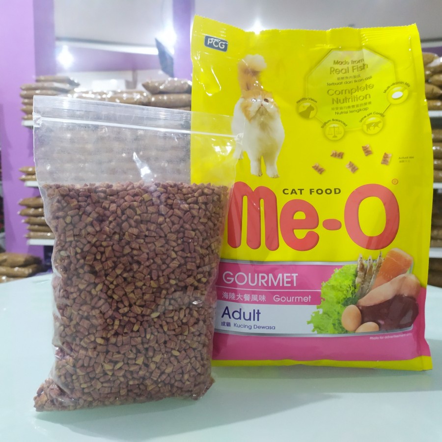 Jual Makanan Kucing Meo Gourmet 1Kg Repack - Makanan Kucing Me-o ...