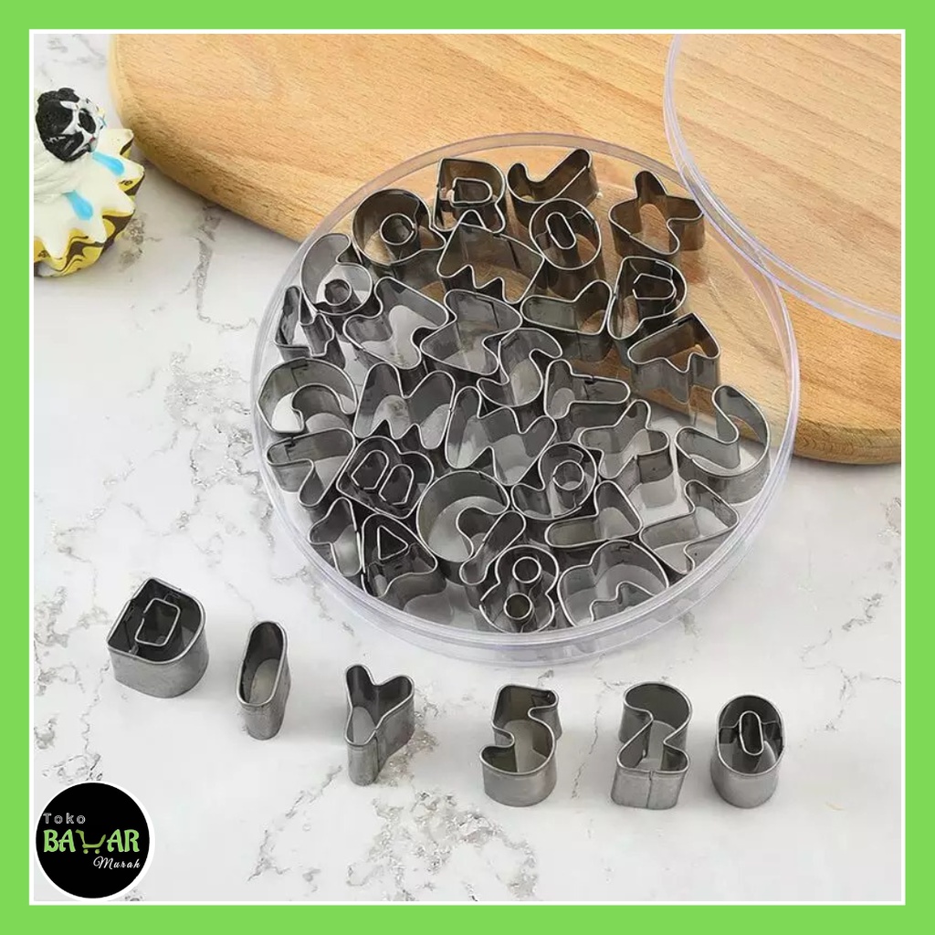 Jual Cetakan Huruf Angka Stainless Steel / Set Cetakan Angka Huruf ...