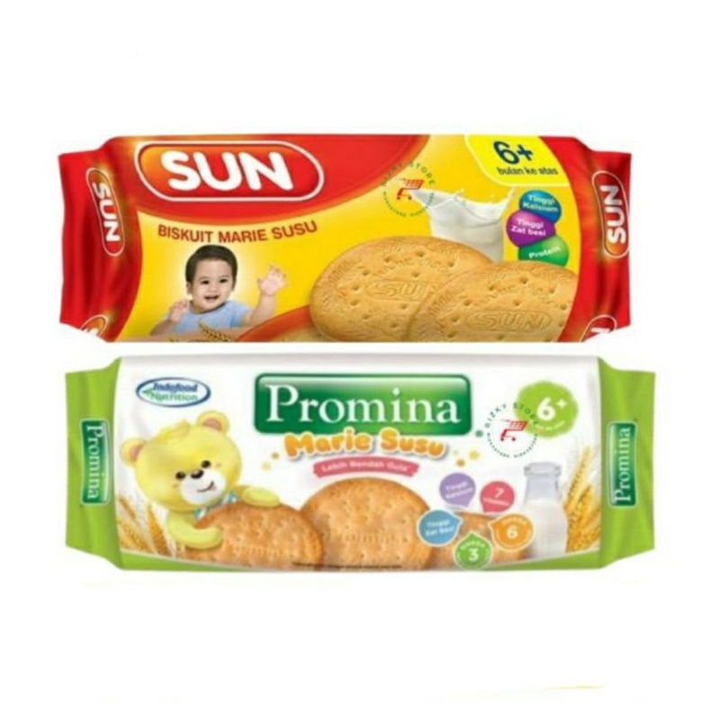 Jual Promina Biskuit Sun Biscuit Marie Susu 150gr Biskuit Bayi 6m ...