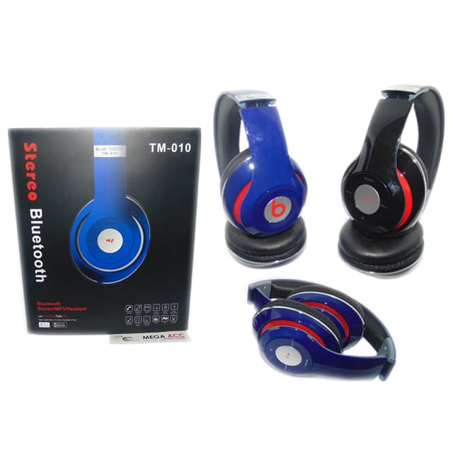 Jual Promo Headphone Monster Beats Bluetooth TM 010 Slot Tft Card Micro ...
