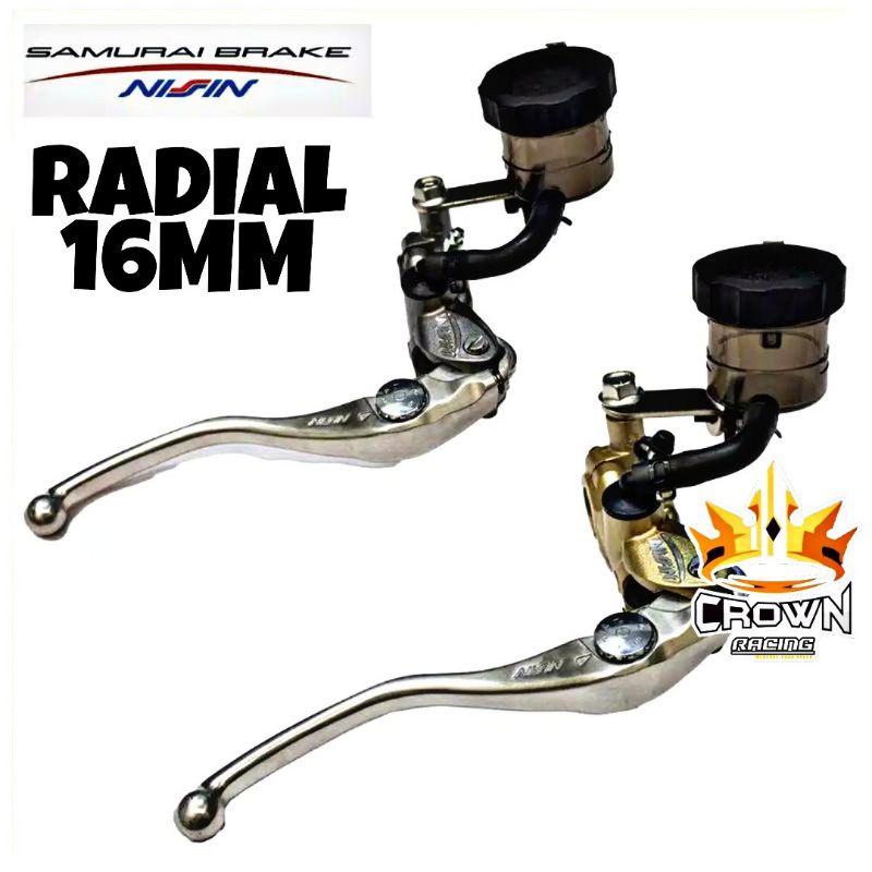 Jual Master Rem Brake Master Nissin Samurai Brake Radial 16mm CNC Universal | Shopee Indonesia