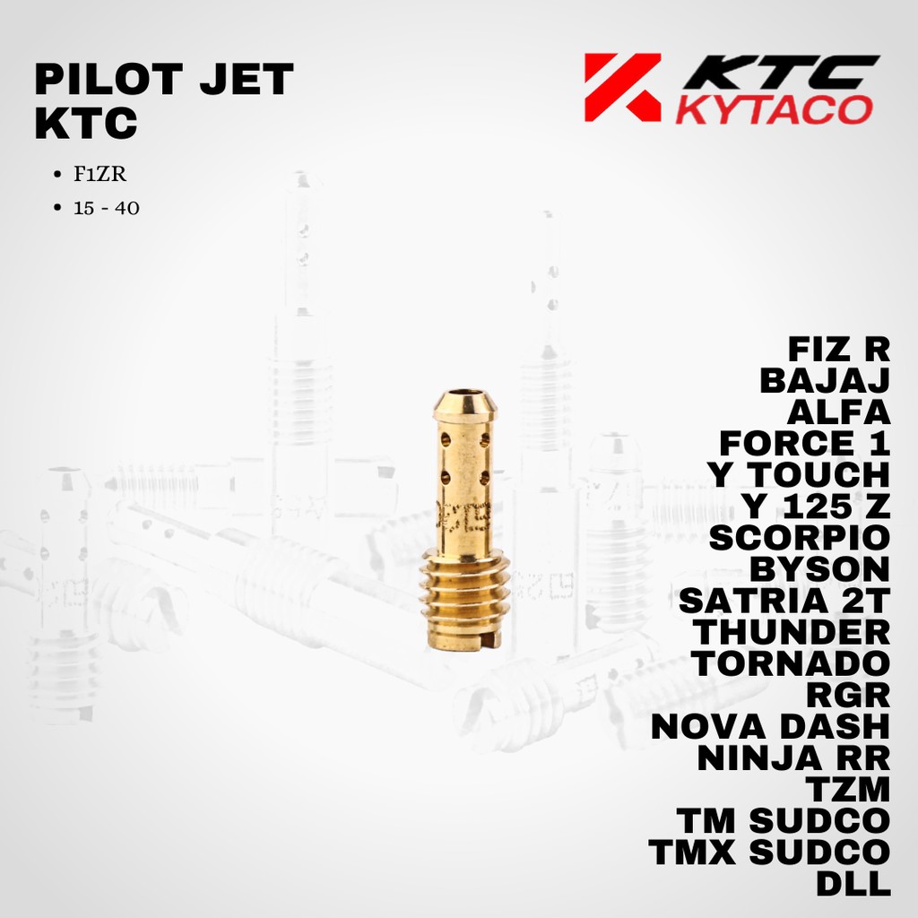 Jual Pilot jet spuyer KTC F1ZR FIZR 125z satria 2t RGR Nova dash ninja rr tzm Scorpio Byson ...