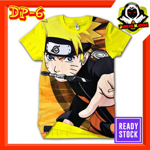 Jual Kaos Naruto Kuning Mantap Baju Anime Anak Dan Dewasa | Shopee ...