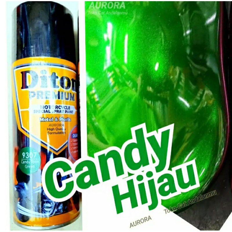 Jual Cat Pilok Diton Premium 9307 Candy Tone Green 400ml Cendi Kendi ...