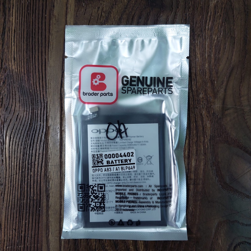 Jual BATRE OPPO A83 / BLP649 ORIGINAL BRADERPARTS | Shopee Indonesia