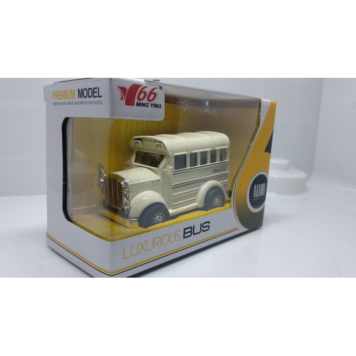 Jual Diecast Mobil Classical / klasik Luxurious Bus Classic Bus Putih ...