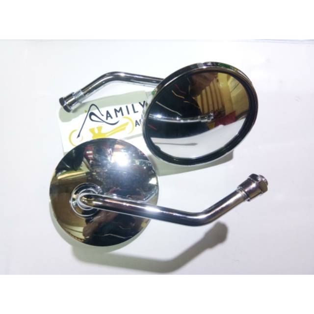 Jual Spion Retro Klasik Bulat Tangkai Pendek Model Vespa Kaca Cembung ...