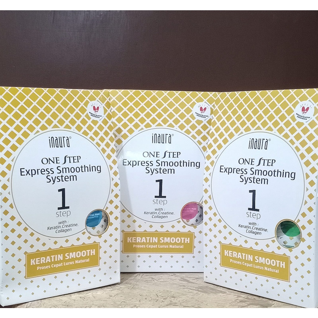 Jual Inaura One Step Express Keratin Smoothing System - Pelurus Rambut 130ml (Step 1 130ml ...