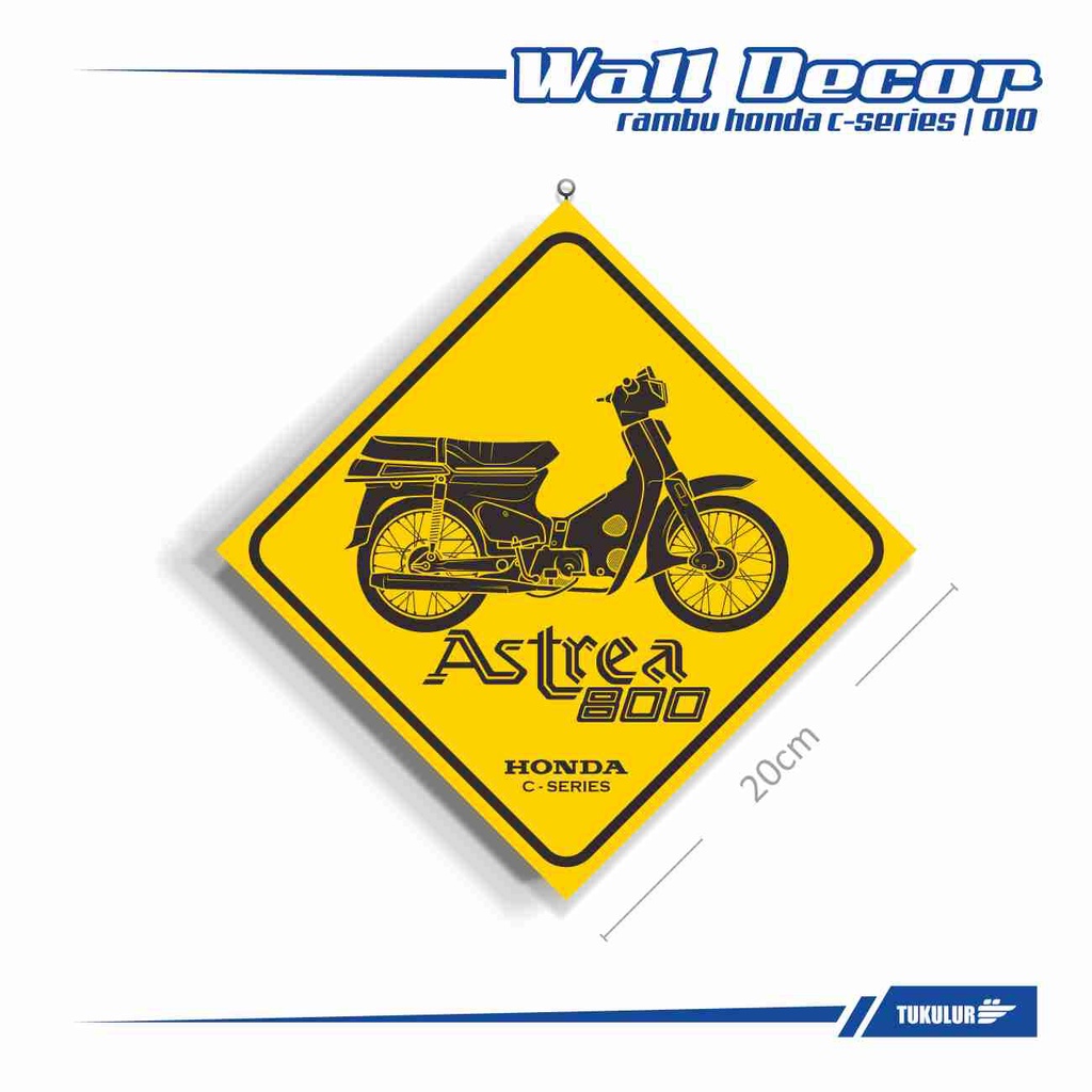 Jual HIASAN DINDING PAJANGAN WALL DECOR POSTER OTOMOTIF RAMBU HONDA ...