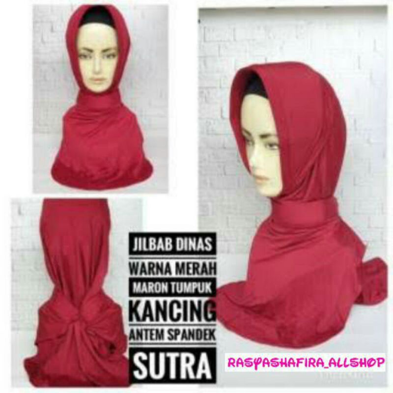 Jual Kerudung Jilbab Dinas Khimar psh bhayangkari/persit/polwan/pnspolri/pns dishub/security ...