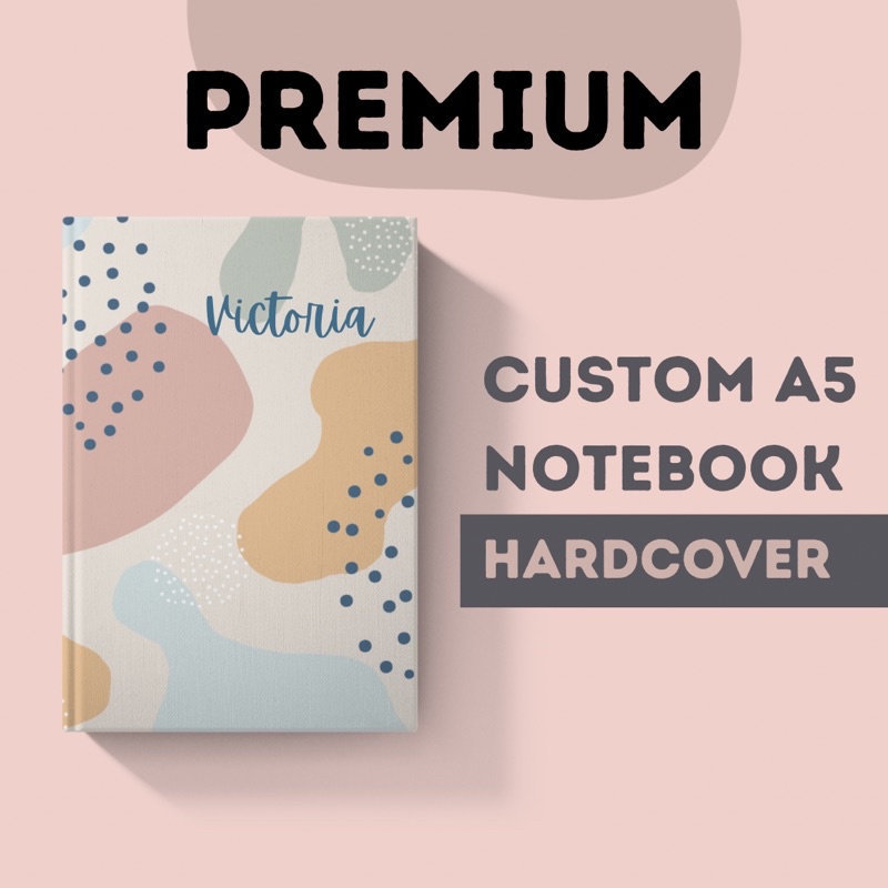 Jual Custom Notebook A5 Hardcover (Lined/Bergaris , Dotted/Titik-Titik ...