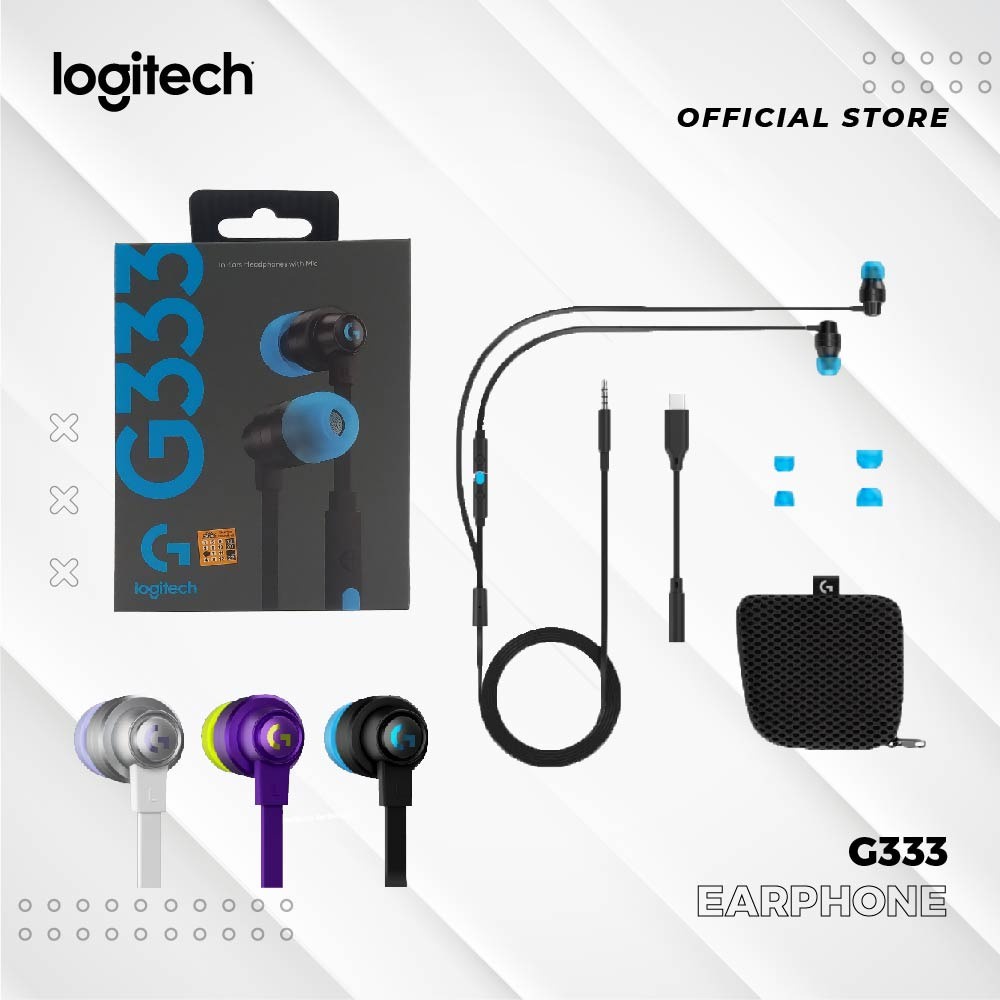 Jual Logitech G333 / G 333 VR Gaming Earphones - Garansi Resmi | Shopee ...
