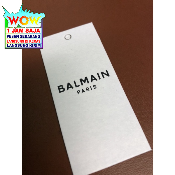 Jual BALMAIN TAG SUPER PREMIUM SUPER TEBAL 800gsm CO 1X DI KIRIM 600PCS ...