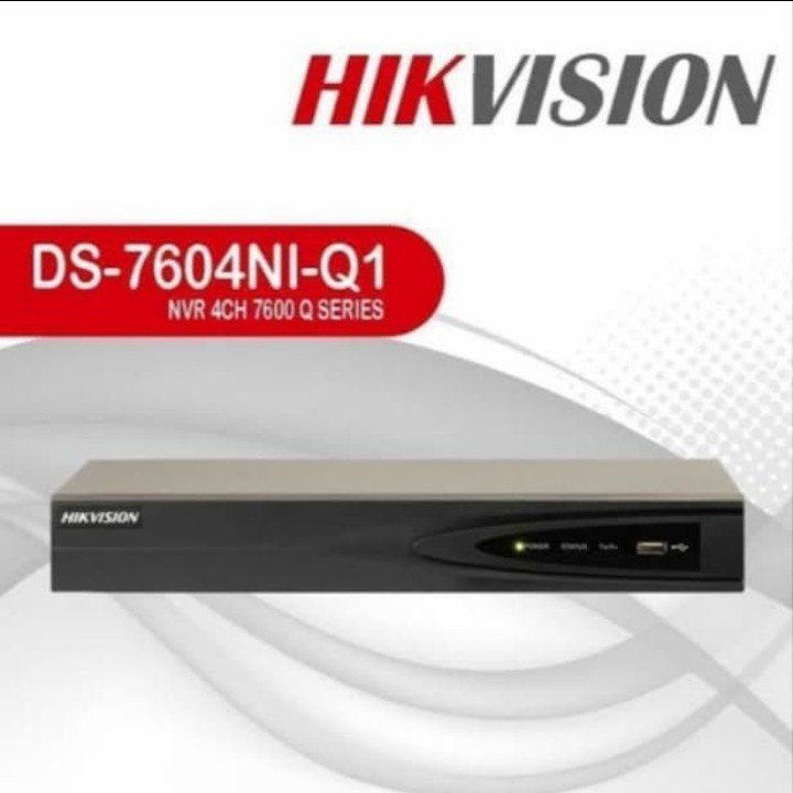 Jual HIKVISION NVR 4CH 4 Channel DS-7604NI-Q1 HD CCTV Kamera 4K DVR | Shopee Indonesia
