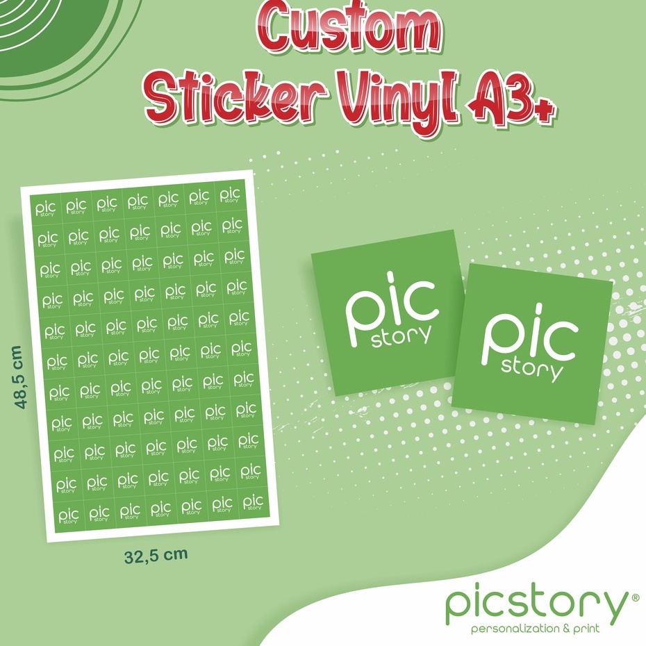 Jual Cetak Stiker Vinyl A3+ Sticker Label Kemasan Produk Custom Anti ...