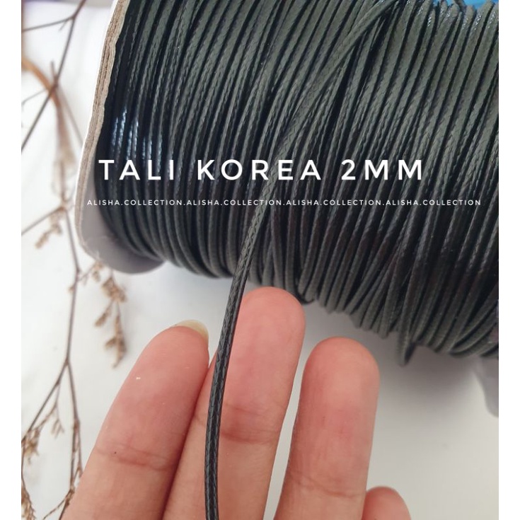 Jual Tali Korea Hitam 2mm 2.5mm dan 1.5mm | Shopee Indonesia
