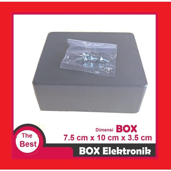 Jual BOX ELEKTRONIK 7.5x 10 x 3.5 cm CASING BOX hitam Import | Shopee ...