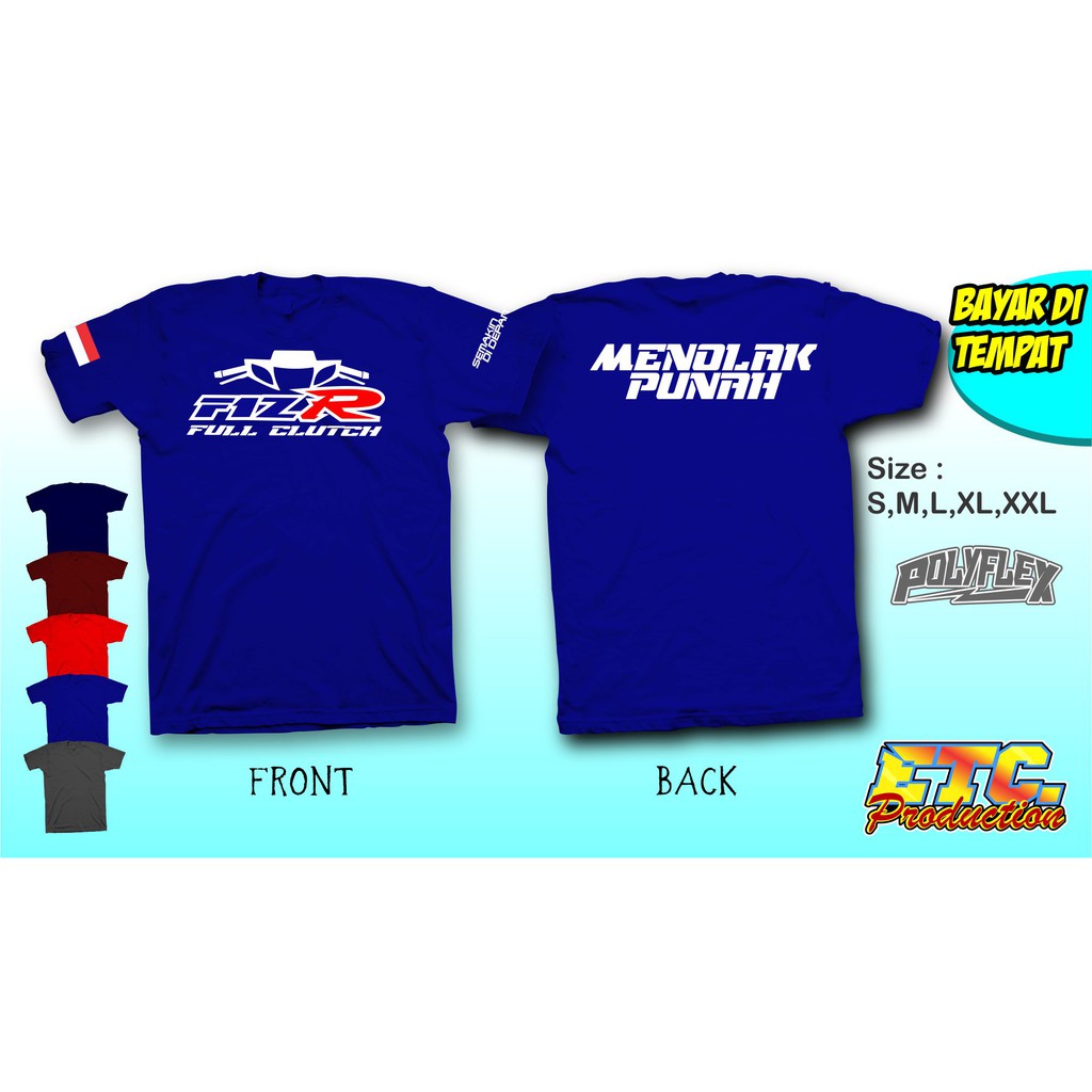 Jual Kaos Motor Yamaha Fiz R Menolak Punah | Shopee Indonesia