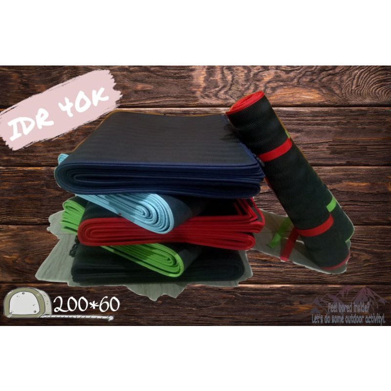 Jual matras kemping camping gulung bahan spons klik bucle untuk ...