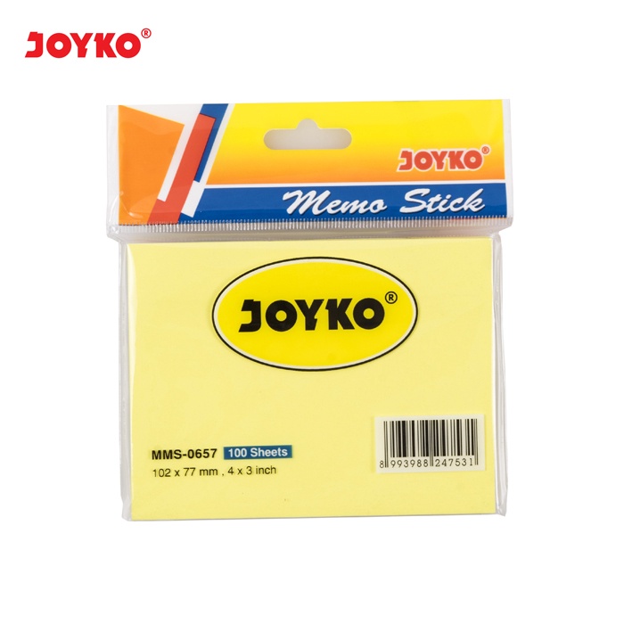 Jual Kertas Memo Joyko MMS-0656 / Memo Stick Joyko / Sticky Note Kuning ...