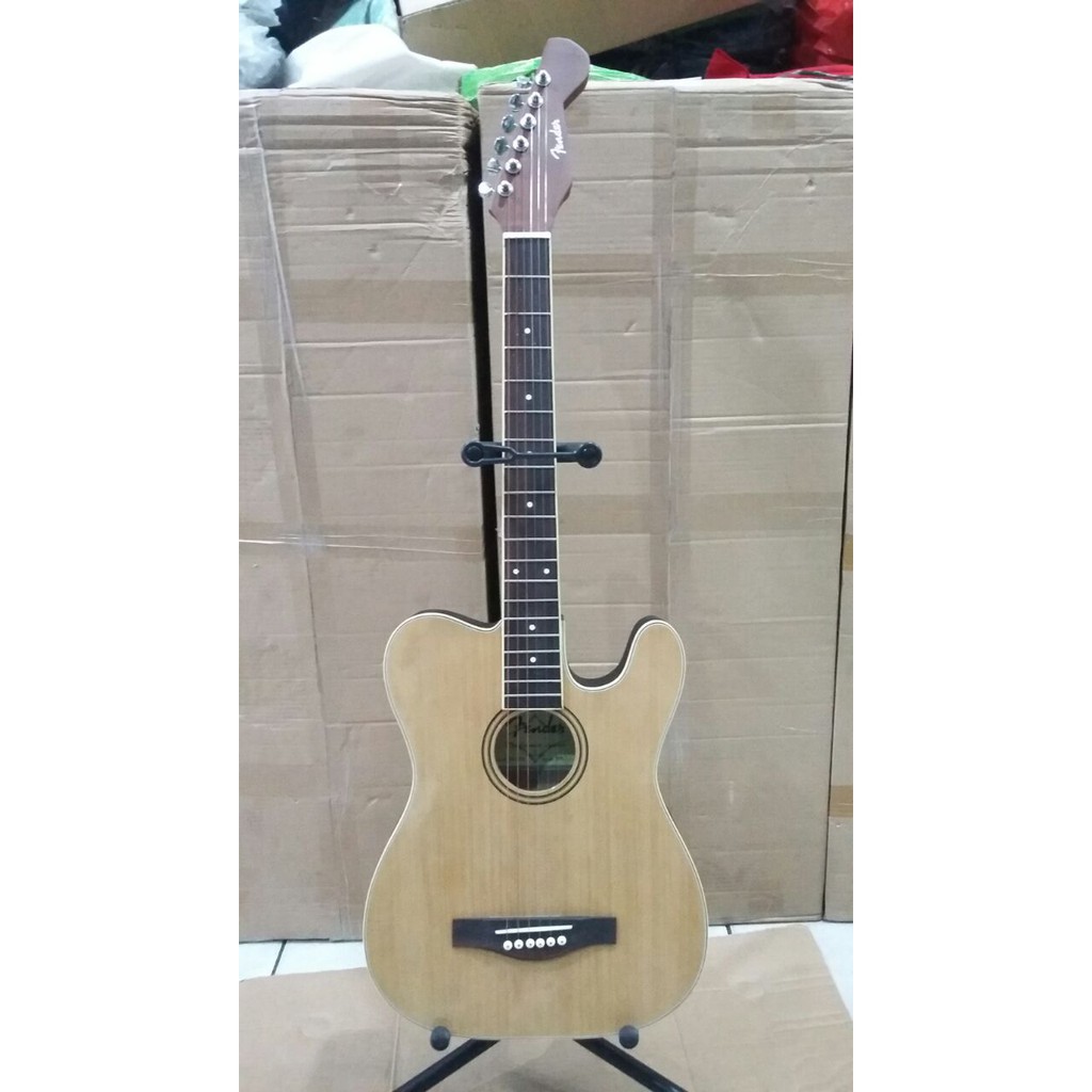 Jual Gitar Tele Akustik Fender Warna Natural Jakarta Murah Garansi ...
