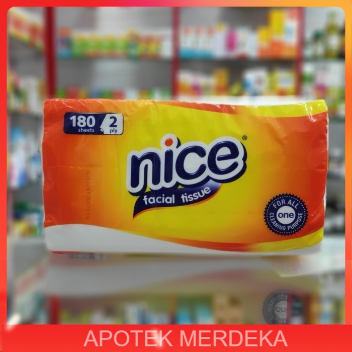 Jual Nice tisu wajah 180 sheets / facial tissue / tisue 180s 2 ply ...