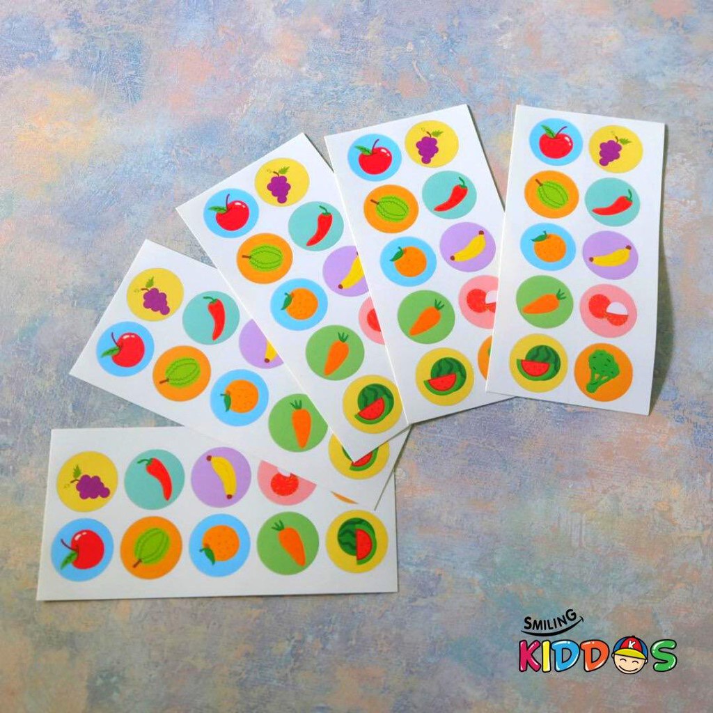 Jual STIKER BULAT 10 BUAH SAYUR - Sticker Mainan Anak Dekorasi Deco ...