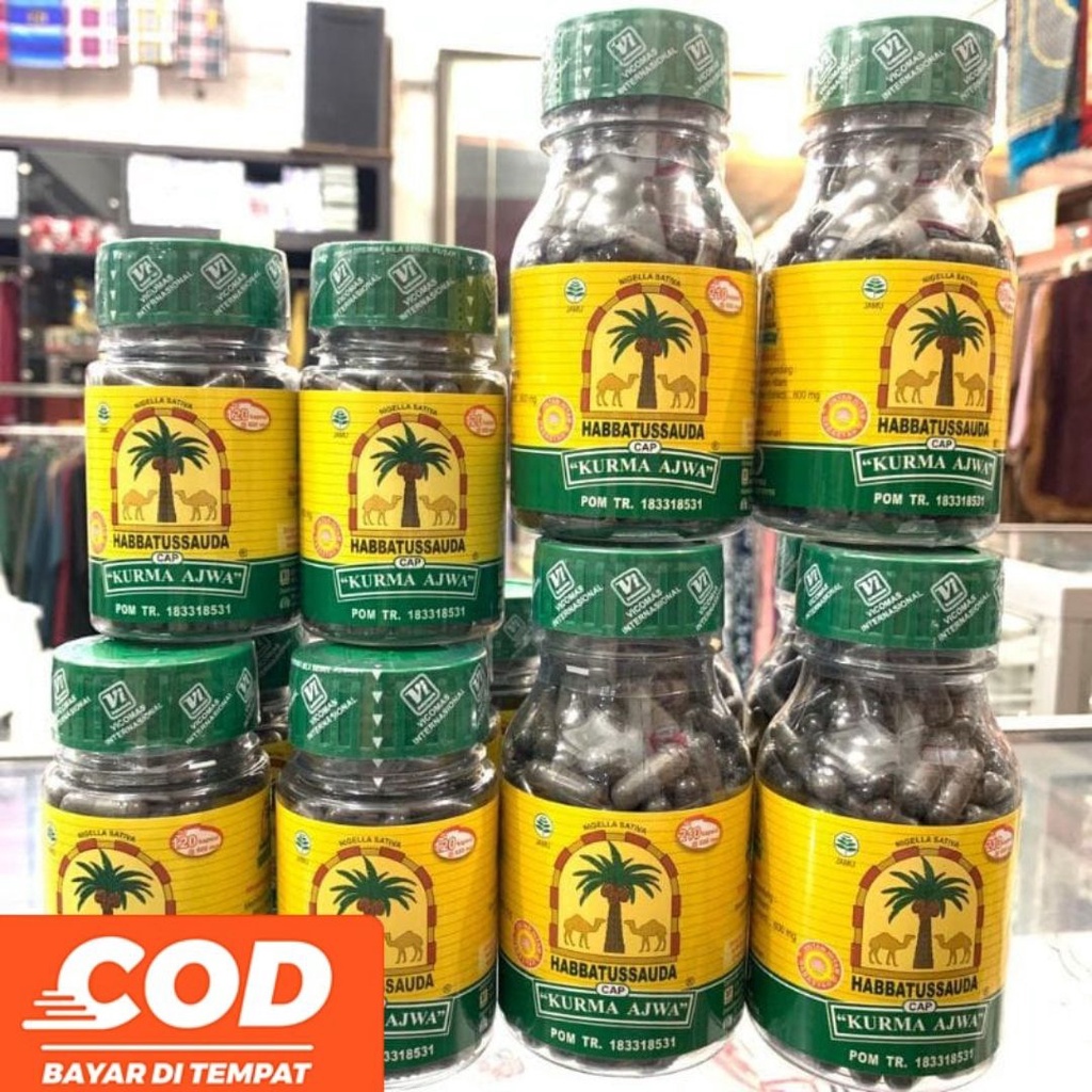 Jual HABBAT SAUDA KURMA AJWA ORIGINAL 120 kapsul dan 210 kapsul ...