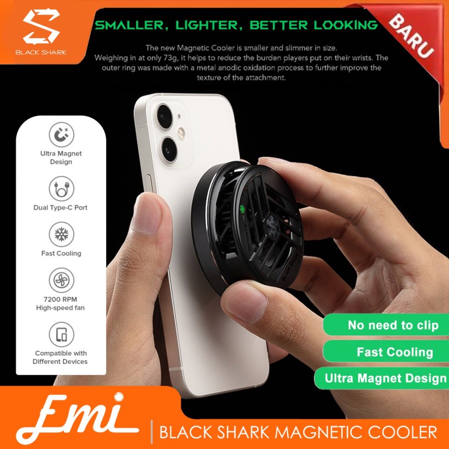 Jual Black Shark Magnetic Cooler FunCooler BlackShark for IPad Tablet ...