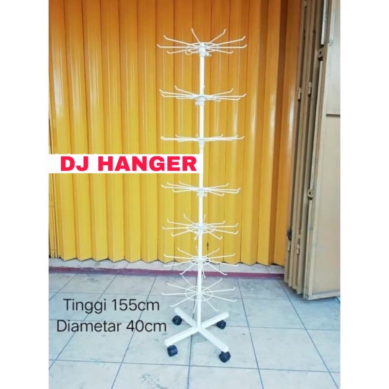 Jual Rak Display putar Matahari 7 susun gantungan aksesoris display ...