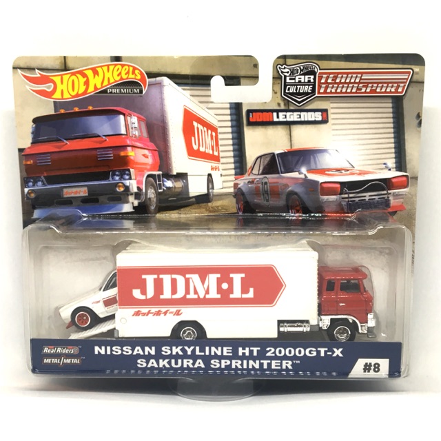 Jual Hotwheels JDM-L Team Transport Nissan Skyline HT 2000GT-X & Sakura ...