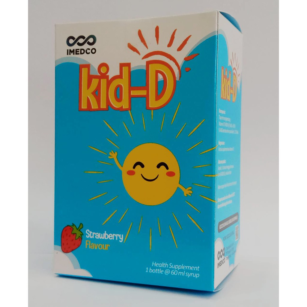 Jual KID-D SIRUP SYRUP 60 ML - VITAMIN D3 400 IU ANAK | Shopee Indonesia