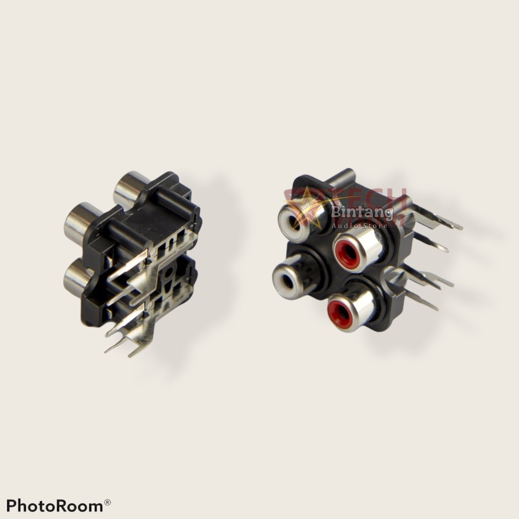 Jual Socket RCA Isi 4 Soket RCA ISI 4 pin BELL | Shopee Indonesia