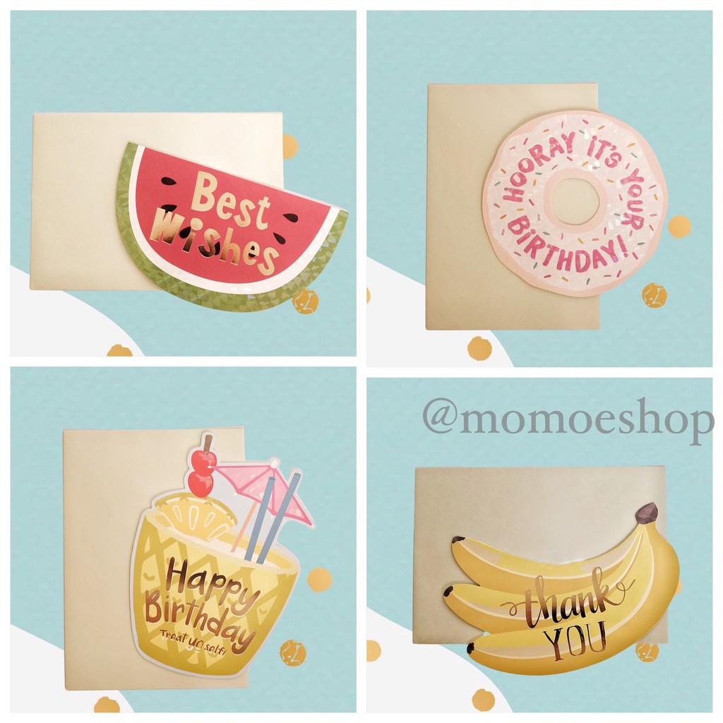 Jual Kartu Ucapan Ulang tahun Greeting Card Birthday Gift Souvenir Hang ...